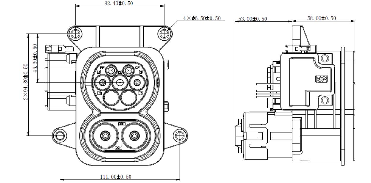 80A/125A/150A/200A/250A CCS2 Charging Socket - Zhengzhou Saichuan ...